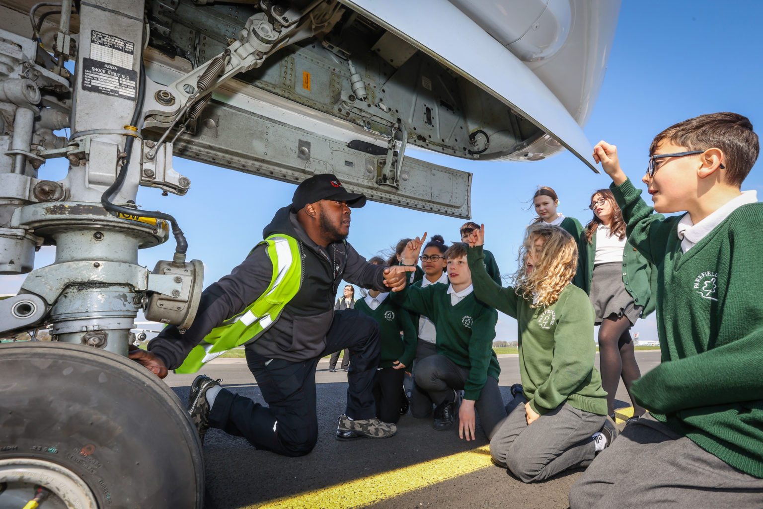 Students explore’ ‘flying classroom’ at Bournemouth Airport ...
